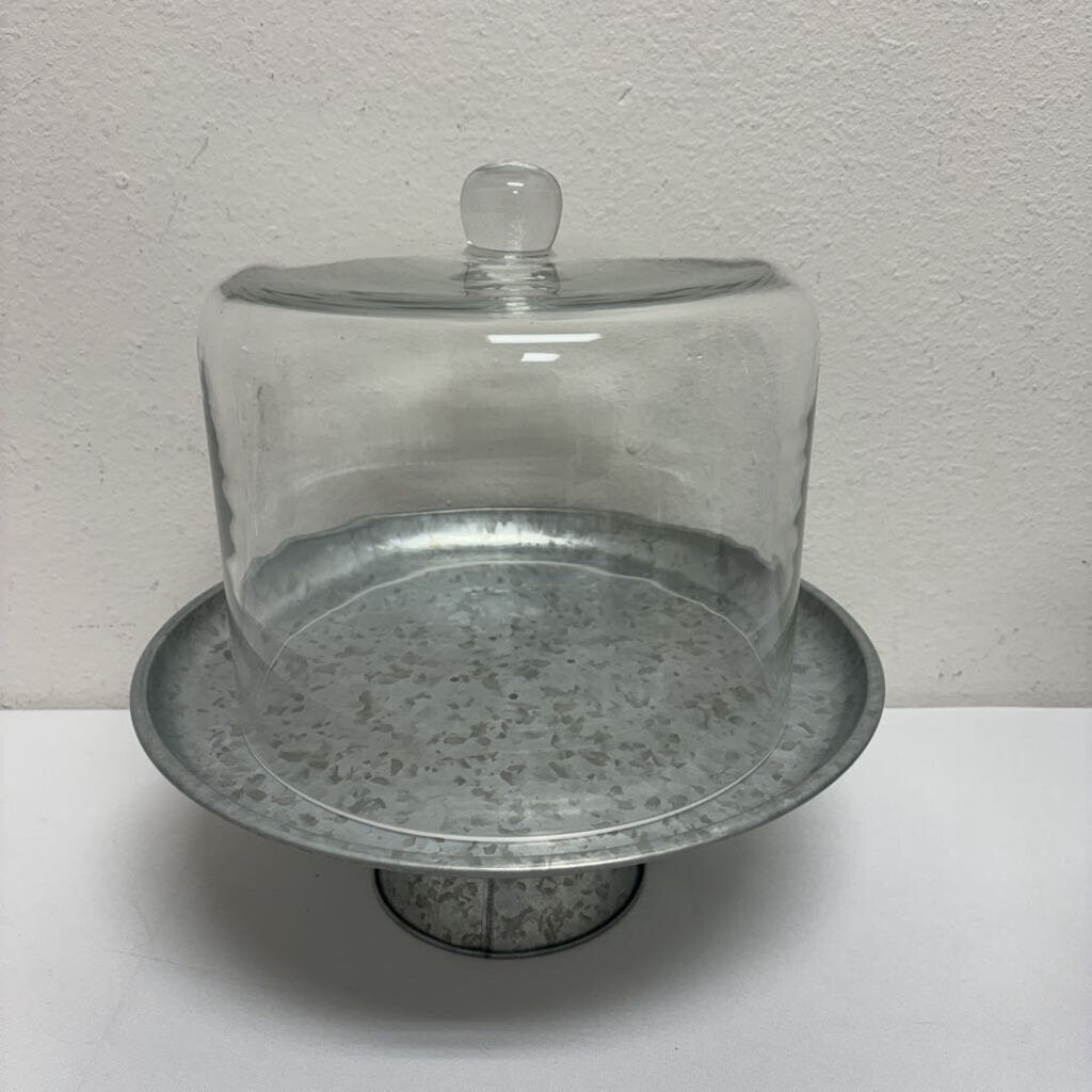 Tin & Glass Cake Stand – Couches to Curios