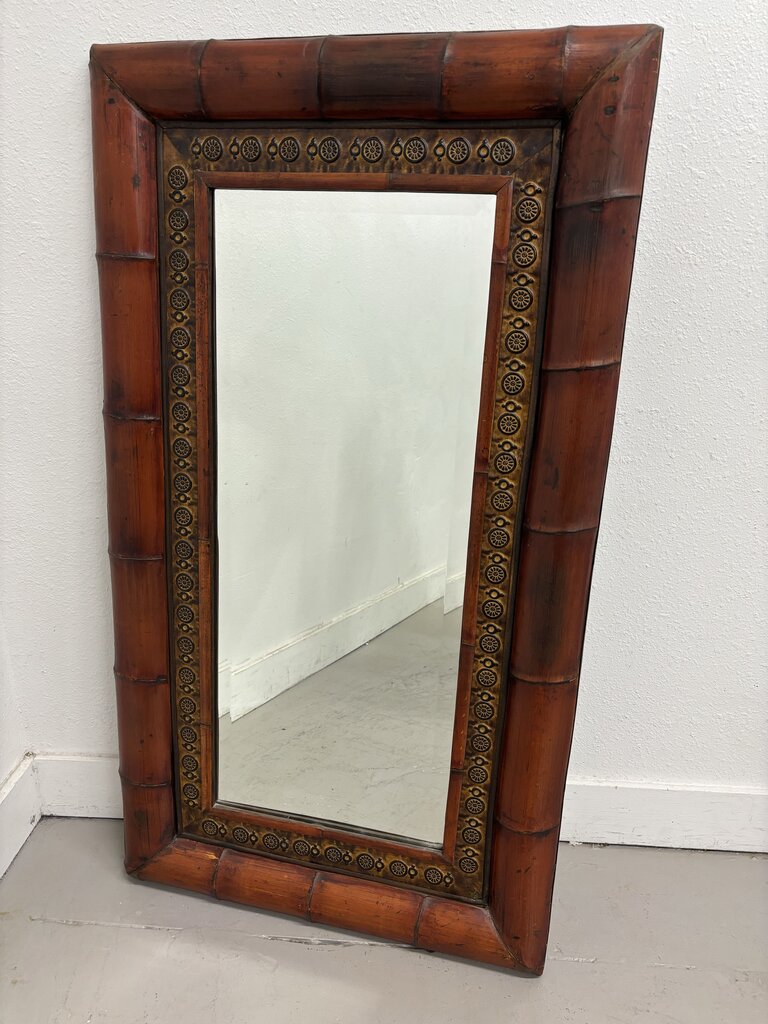 Wood & Bamboo Frame Mirror – Couches to Curios