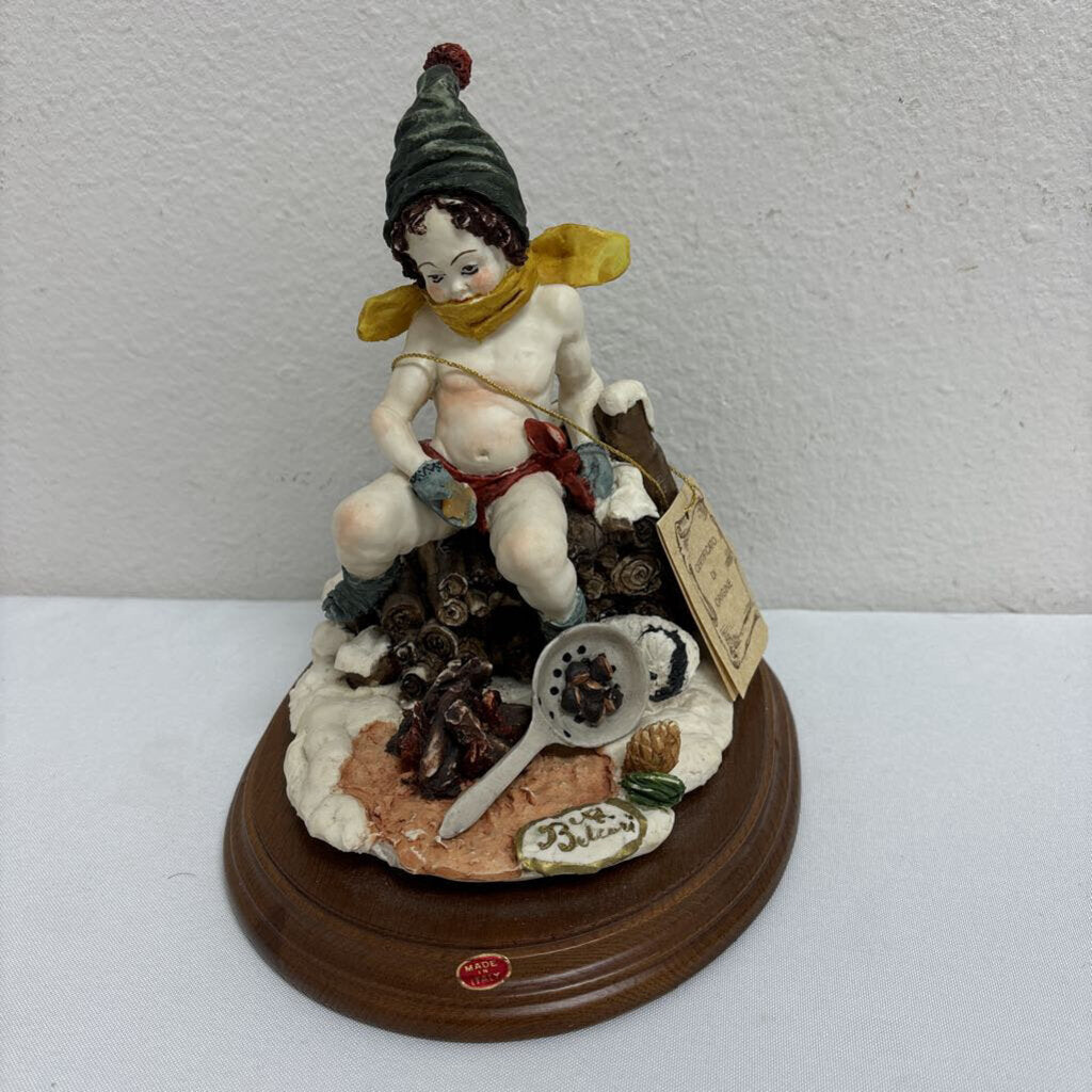 Hand-Painted Italian Porcelain Boy Figurine – Couches to Curios